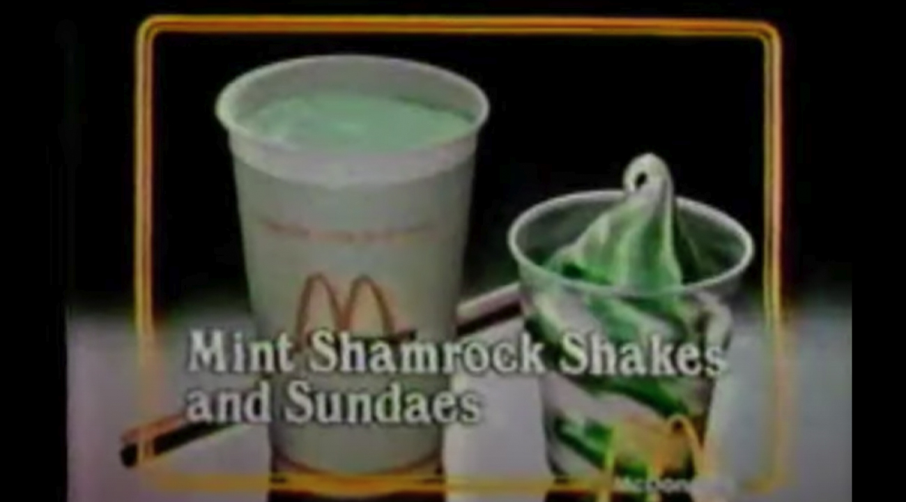AdWatch: MCDONALDS | Shamrock Shake Commercial (1980)